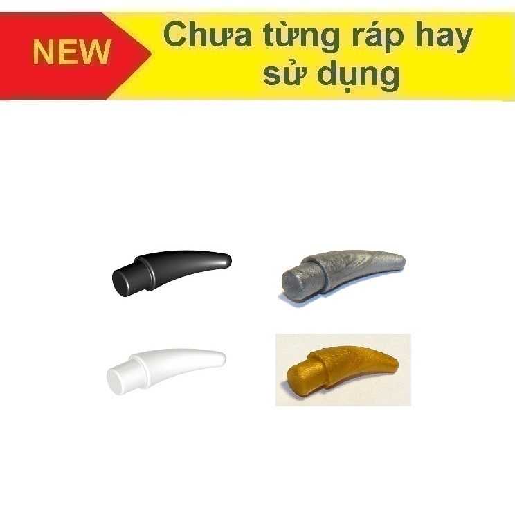 Phụ kiện Gạch lẻ Lego 01 cặp Sừng cỡ nhỏ - Barb / Claw / Horn / Tooth ...