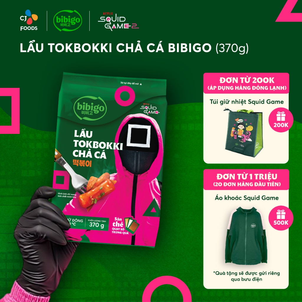 [Squid Game 2] Set Tokbokki Chả Cá Bibigo 370g (Set Lẩu Tokbokki Hàn ...