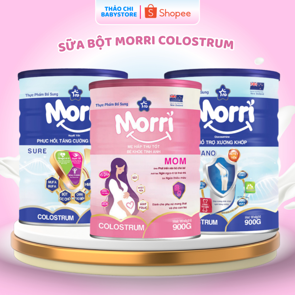 Sữa Bột Morri Colostrum Mom, Morri Colostrum Sure, Canxi Nano Giàu Dinh ...