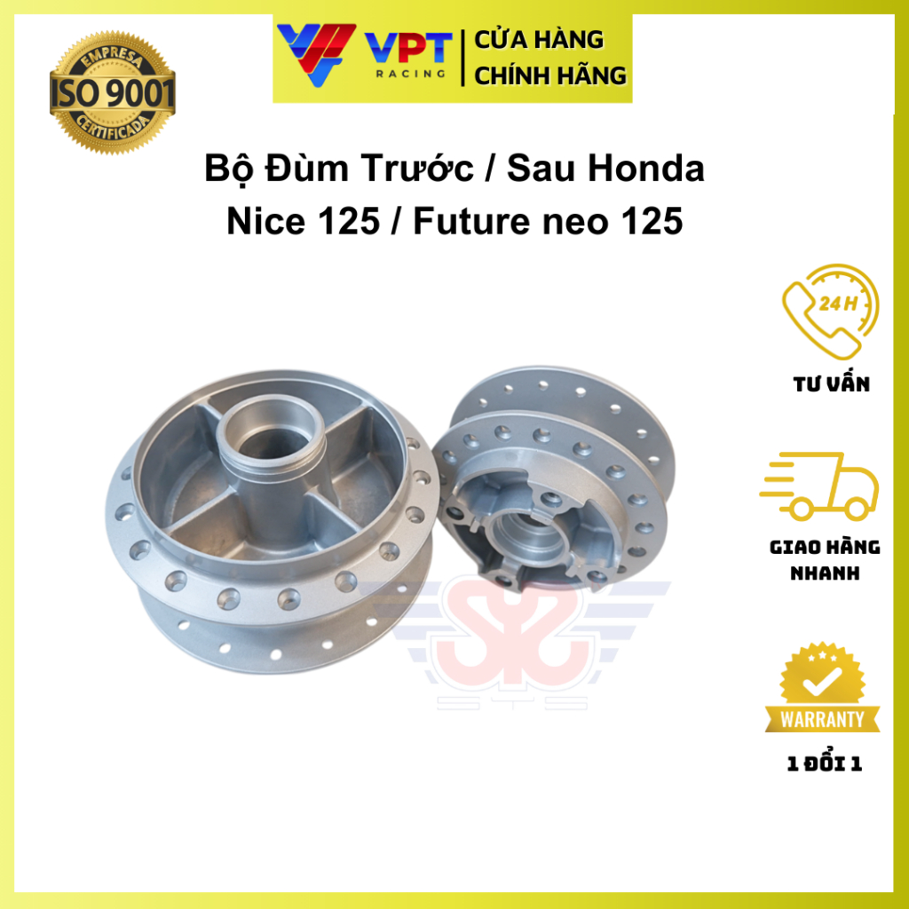 Đùm Trước Sau (2 Thắng Đĩa) Honda Nice 125, Future Neo 125 Chính Hãng ...
