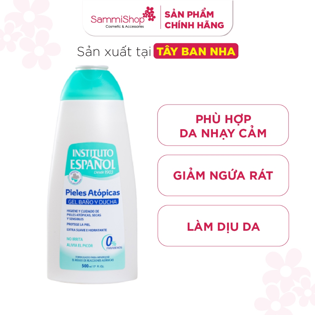 Gel tắm Instituto Espanol Tây Ban Nha hỗ trợ làm sạch và dịu da Pieles ...