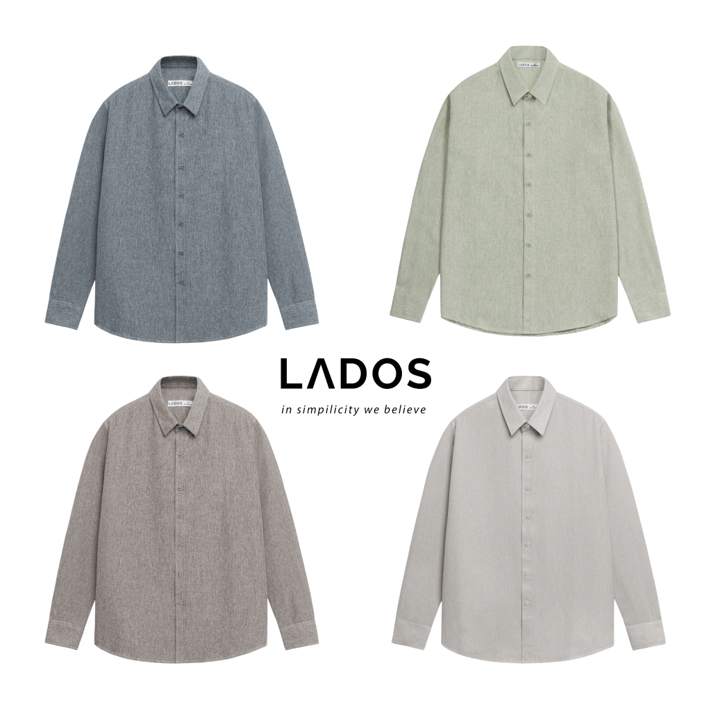 Áo sơ mi nam dài tay vải xô đũi cao cấp LADOS-8136 phong cách Hàn Quốc ...