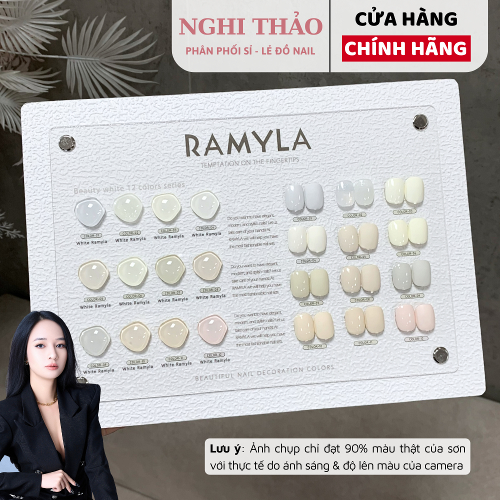 Set sơn gel trắng RAMYLA 12 màu Nghi Thảo | Shopee Việt Nam