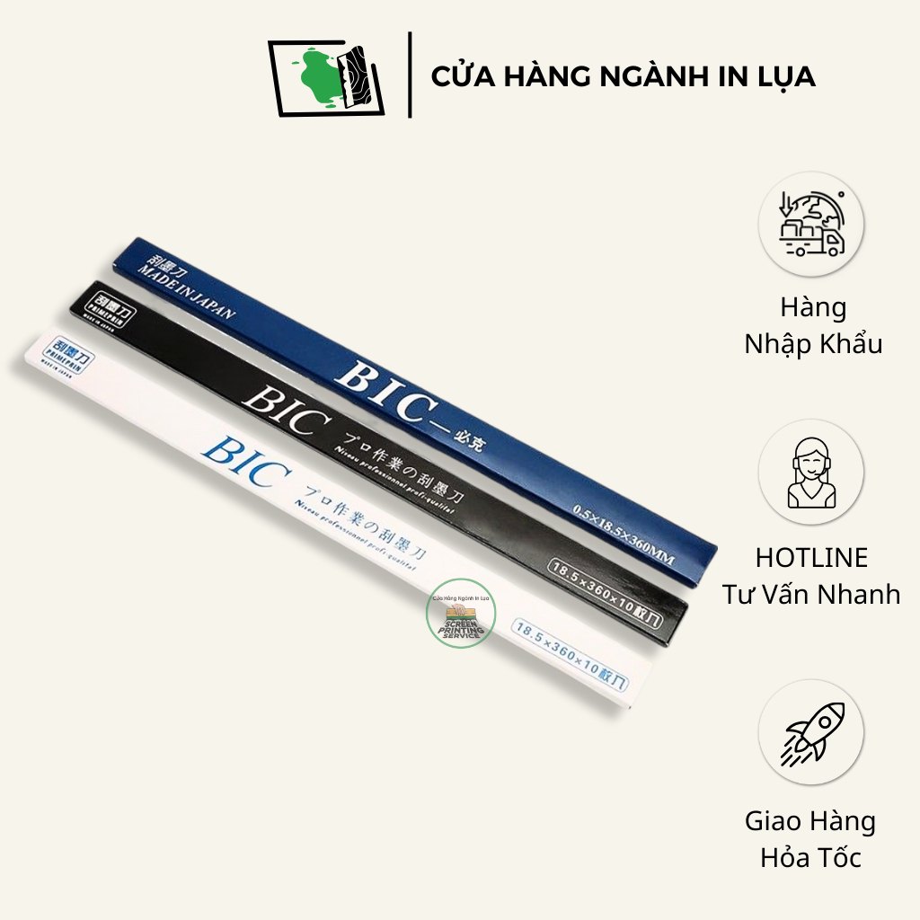 Lưỡi dao gạt mực BIC 1 hộp gồm 10 lưỡi dao gạt in pad in tampon | Shopee Việt Nam