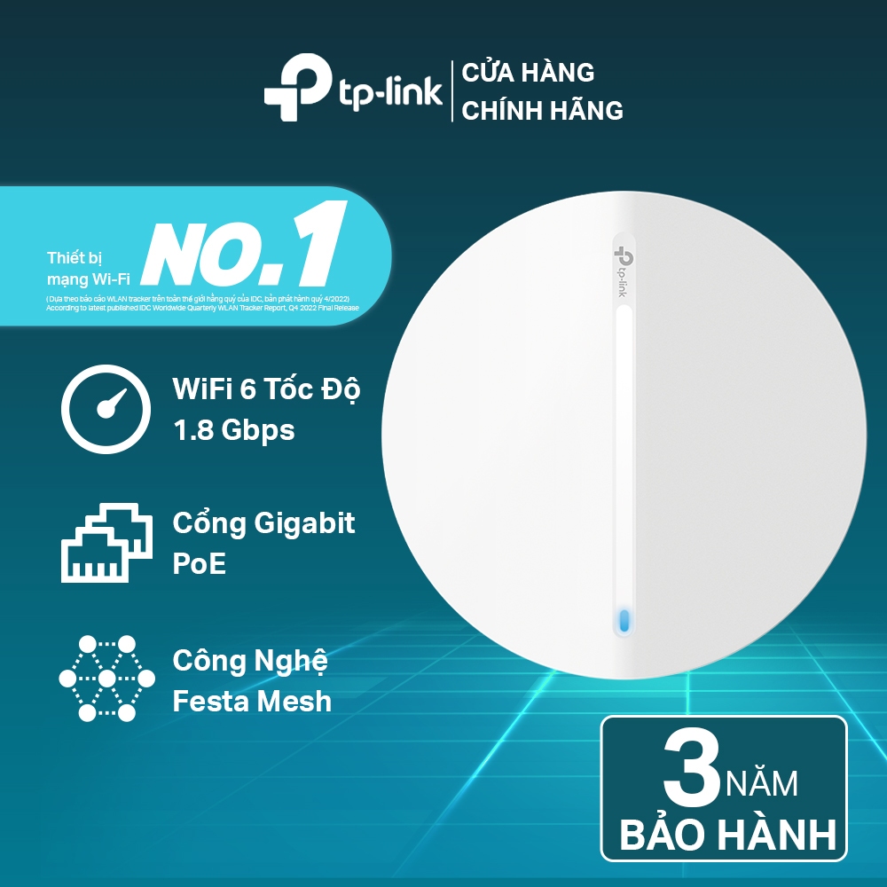 TP-Link FESTA F61 - Thiết Bị Phát Wifi 6 AX1800 Gắn Trần Chuyên Dụng ...