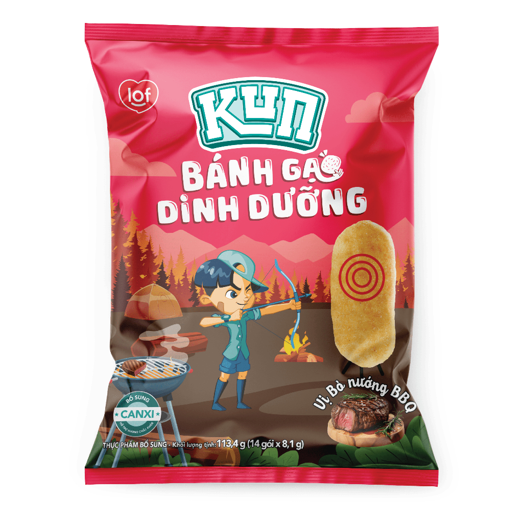 [HÀNG TẶNG KHÔNG BÁN] Bánh gạo Dinh Dưỡng Kun Vị Bò nướng BBQ 113.4g | Shopee Việt Nam