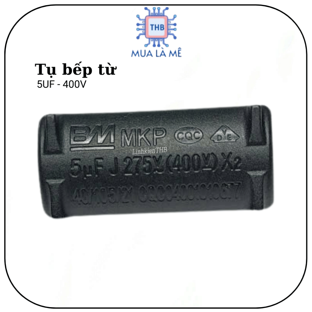 Tụ bếp từ 5UF 400V đứng BM màu đen chính hãng | Shopee Việt Nam