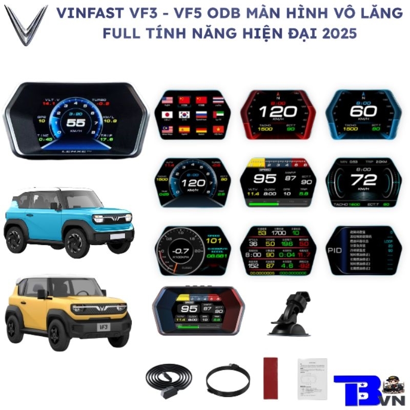 MÀN HÌNH TAPLO VINFAST VF3 VF5 ODB+GPS 2025 ĐẸP SANG TRỌNG HIỆN ĐẠI VÀ ...
