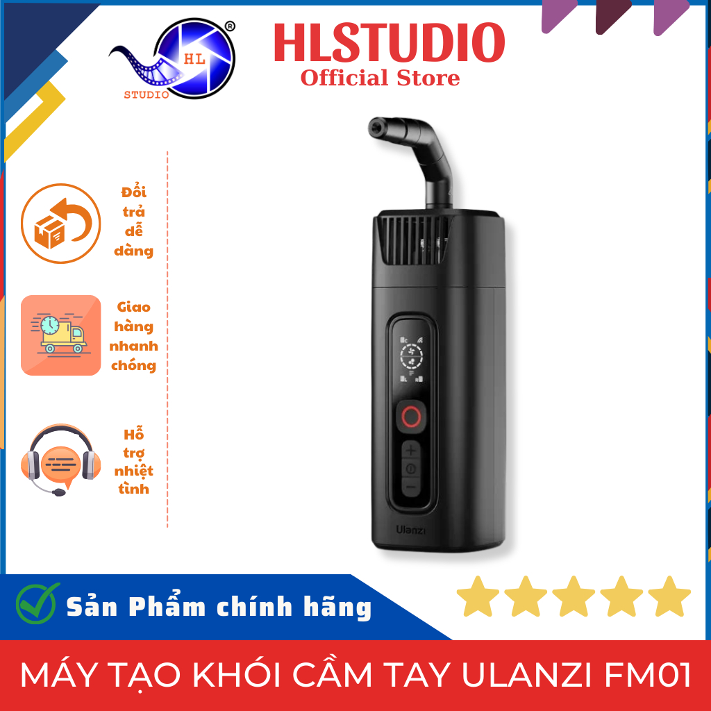 Máy Tạo Khói Cầm Tay Ulanzi FM01 – HL Studio – Công Suất 40W, Điều Khiển Từ Xa, 36 Hiệu Ứng Khói ...