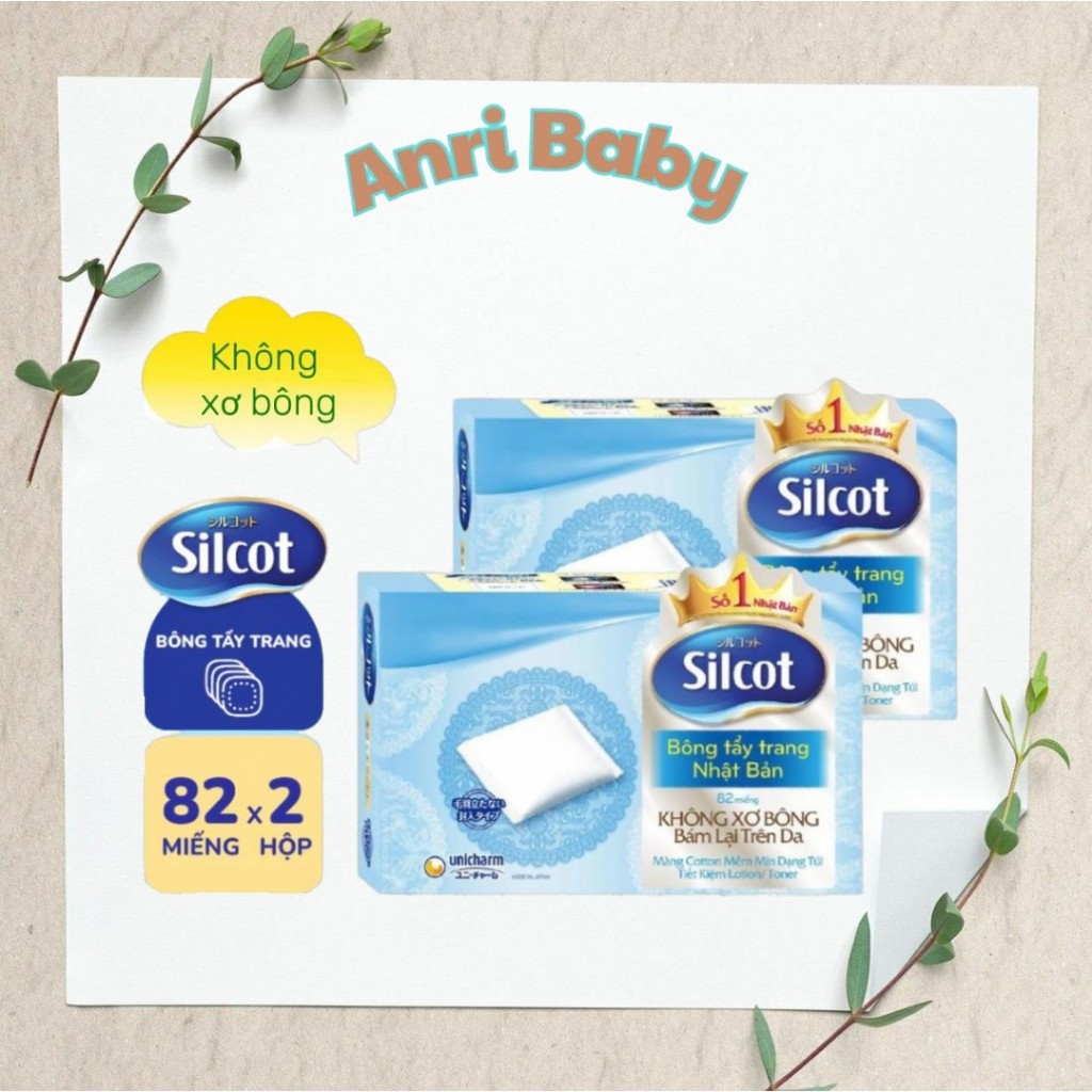 Combo 2 hộp bông tẩy trang Silcot 82 Miếng/Hộp | Shopee Việt Nam