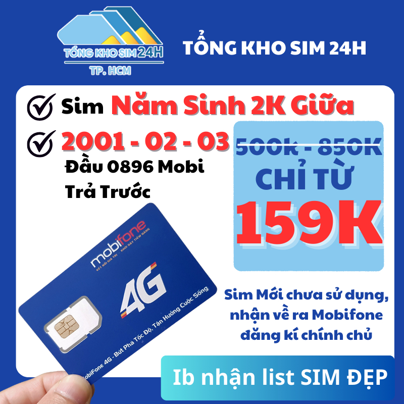 Sim Mobifone Năm sinh 2k Giữa 2001, 2002, 2003, Số Đẹp Đầu 089 Dễ Nhớ [ĐKCC + ESIM tại Mobifone ...