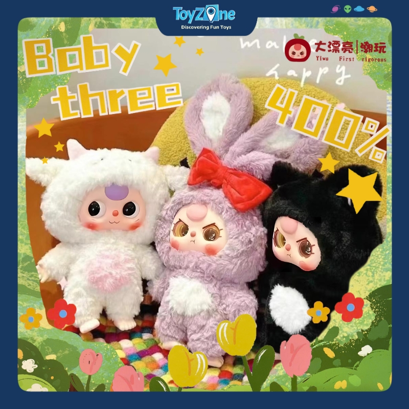 Mô hình Blind Box Gấu bông Baby Three 400% Big Plush Animal BABY THREE ...