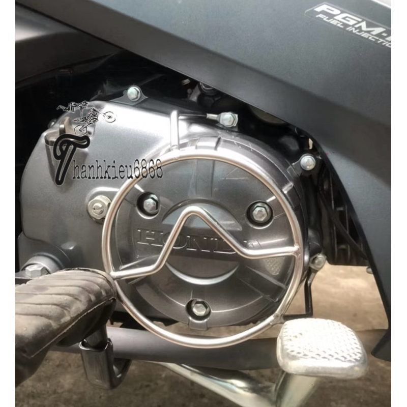 Bộ bảo vệ lốc máy inox titan xe Future 125 2013-2024, Fuled, Fu Neo, Fu ...