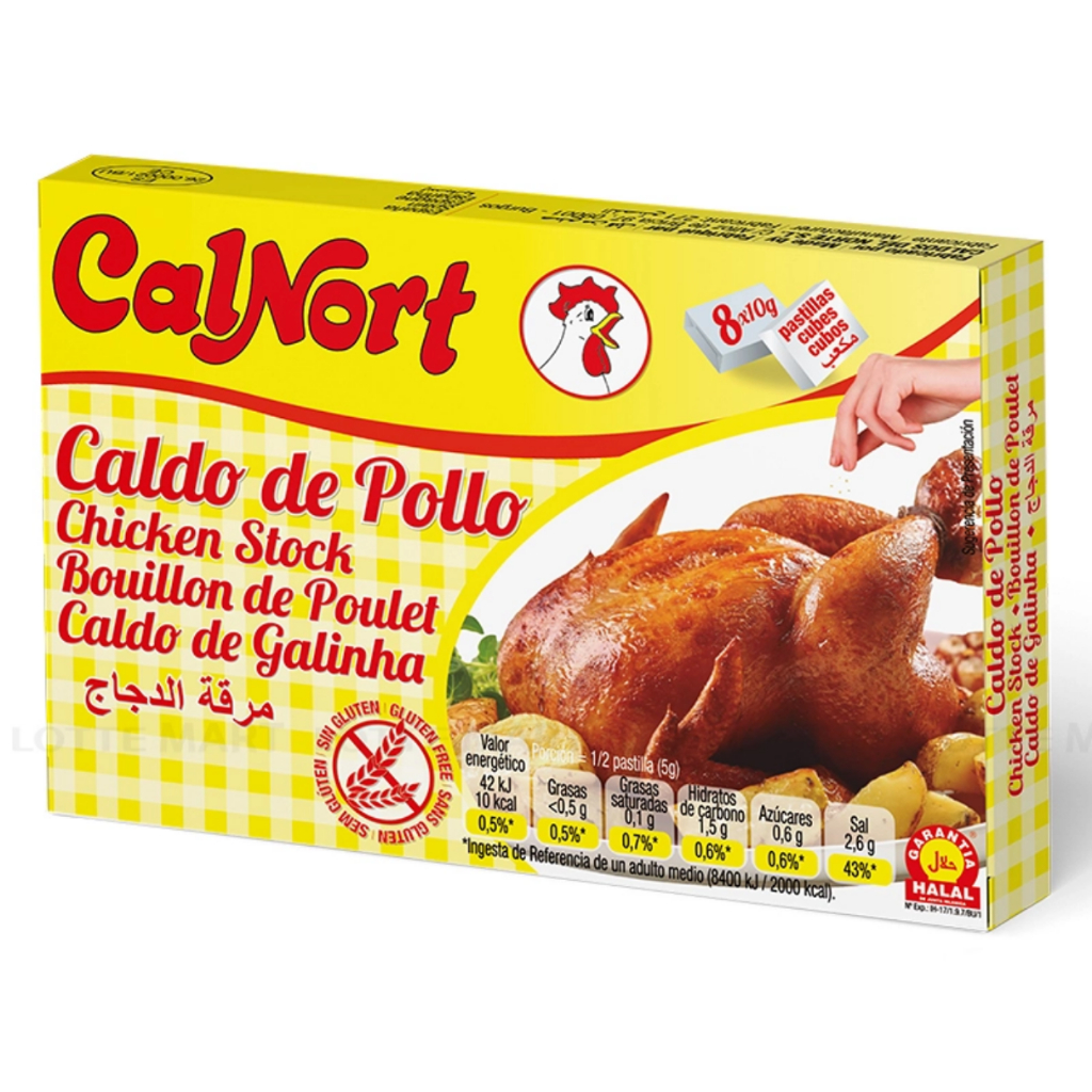 CALNORT (hộp GÀ 80g) VIÊN HẠT NÊM VỊ GÀ Chicken Flavour Stock (HALAL ...
