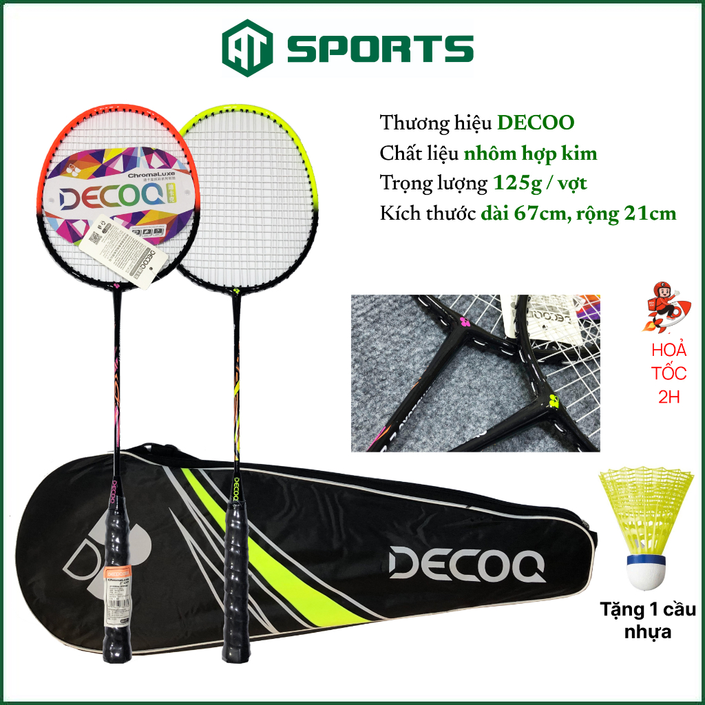 Bộ Vợt Cầu Lông Chính Hãng (2 Vợt) DECOO 11 - Cặp Vợt Cầu Lông Tốt Nhẹ ...