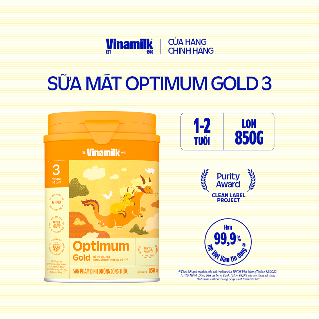 Sữa bột Optimum Gold 3 - Hộp thiếc 850g | Shopee Việt Nam