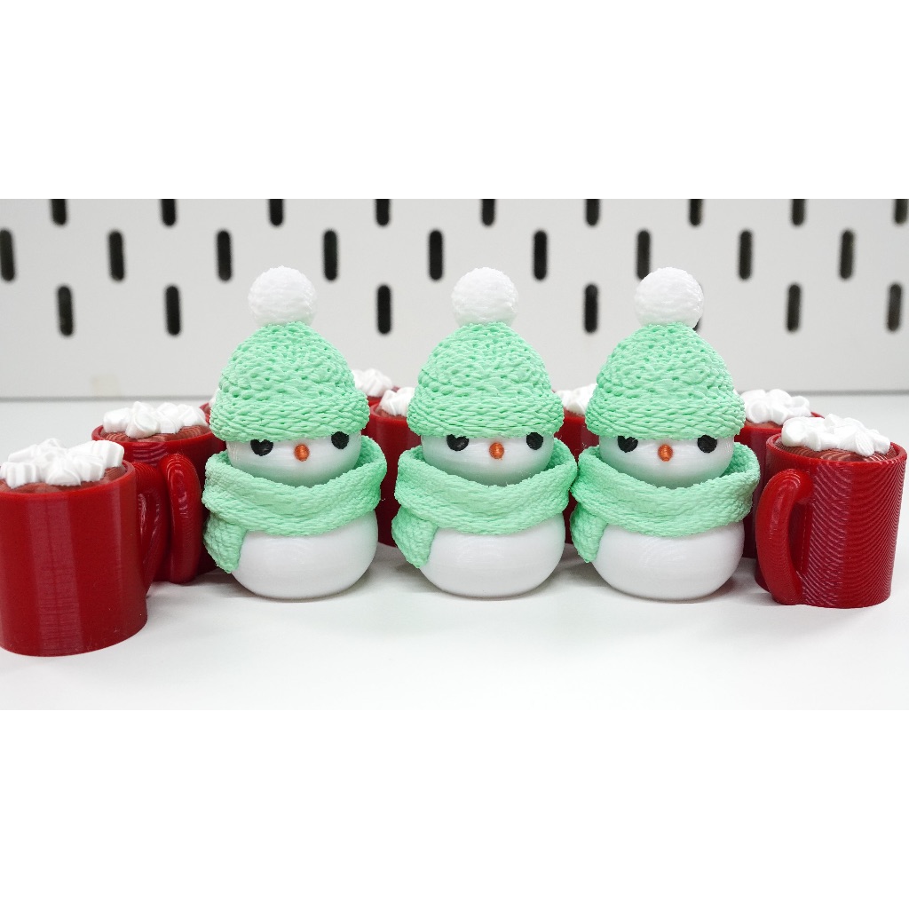 Đồ chơi clicker người tuyết Snowman in 3D, nút bàn phím, xả stress ...