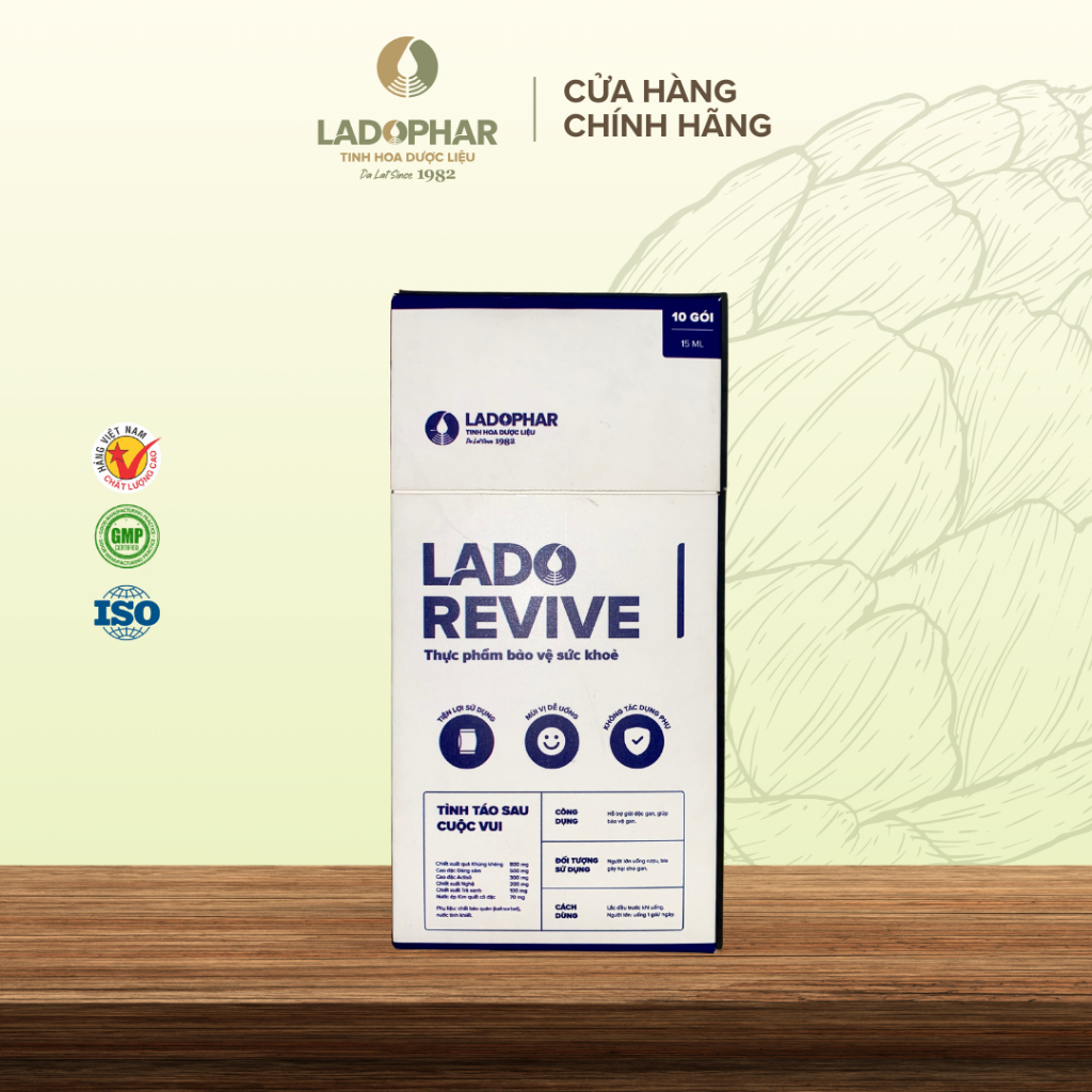 Nước giải rượu Lado Revive, hỗ trợ thải độc, làm mát gan, hỗ trợ làm ...