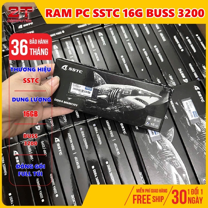 Ram SSTC DDR4 16GB 3200 (16GB x1) Hàng Chính Hãng SSTC Phân Phối ...