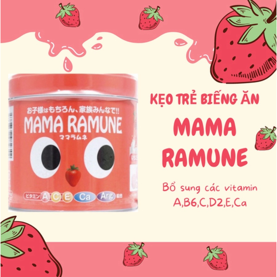 Kẹo Biếng Ăn Mama Ramune Vị Dâu 200 Viên - Hàng Nội Địa Nhật Bản ...
