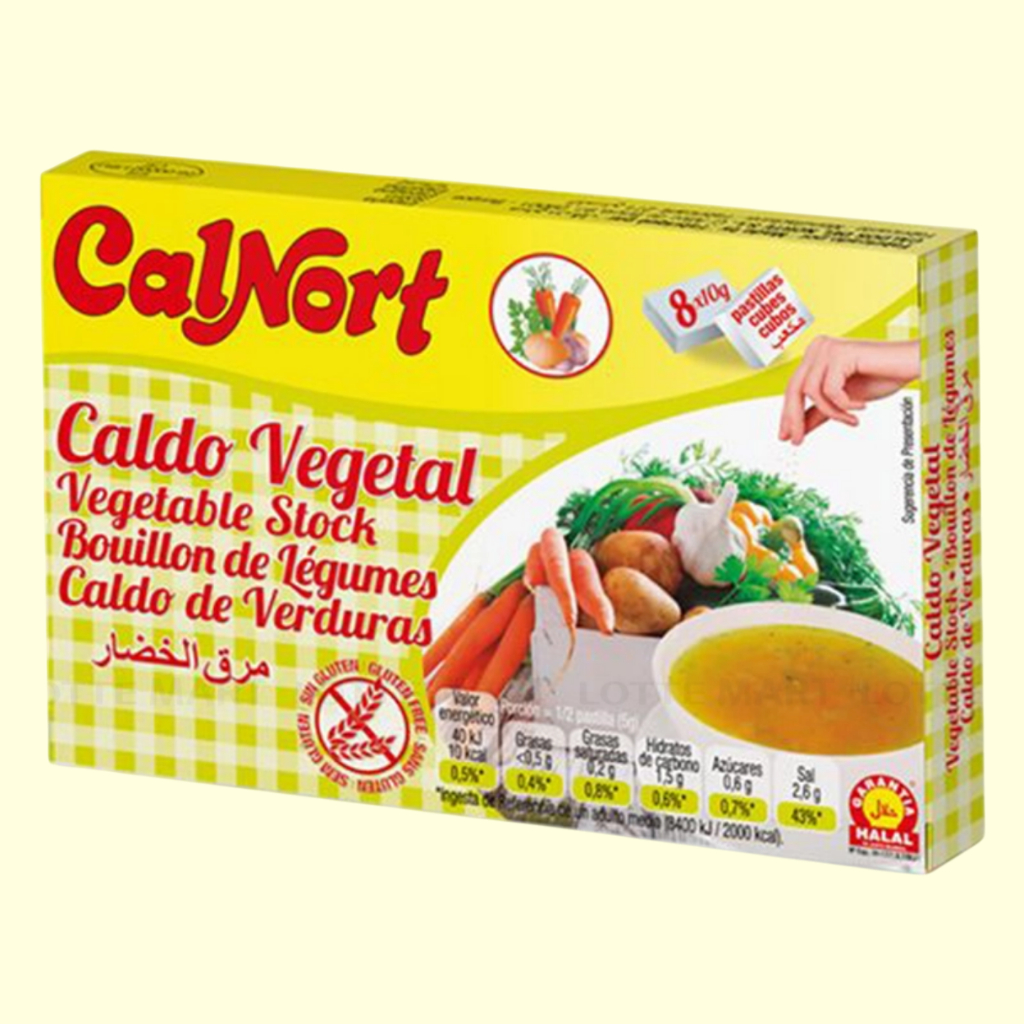 CALNORT + hộp RAU CỦ 80g + VIÊN HẠT NÊM TÂY BAN NHA Vegetable Flavour ...
