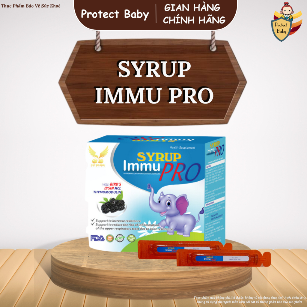 SYRUP IMMU PRO (Hộp 20 ống) - Hỗ Trợ Tăng Đề Kháng | Shopee Việt Nam