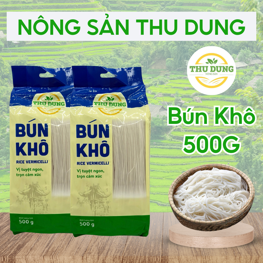 Bún Khô Thu Dung 500g Loại 1 Thơm Ngon - Bún Gạo Thu Dung Dai Mềm Đậm Hương Vị Việt | Shopee ...