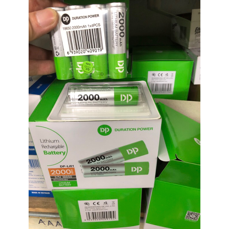 1 Vỉ Pin 18650 Hiệu DP-2000mah Hàng Chính Hãng Nhập Khẩu ( Siêu Bền ...