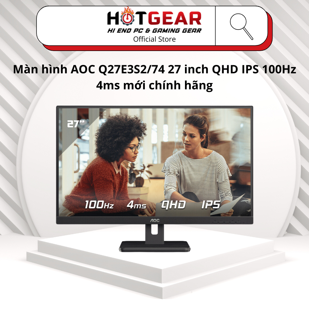 Màn hình AOC Q27E3S2/74 27 inch QHD IPS 100Hz 4ms mới chính hãng ...