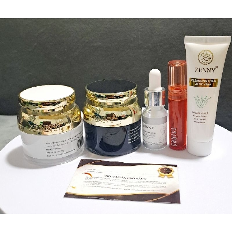 kem zenny đêm chính hãng( sỉ từ 3 sp) (mẫu plitanum) tặng serum , sữa ...