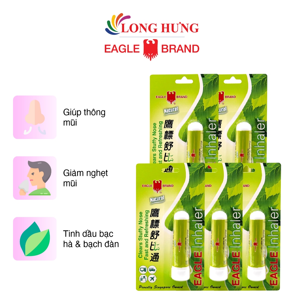Ống hít thông mũi con ó Eagle Inhaler (1.1g) - 5 ống | Shopee Việt Nam