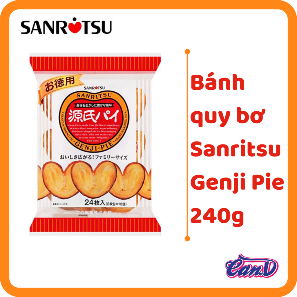 Bánh quy Sanritsu Genji-Pie 240g | Shopee Việt Nam
