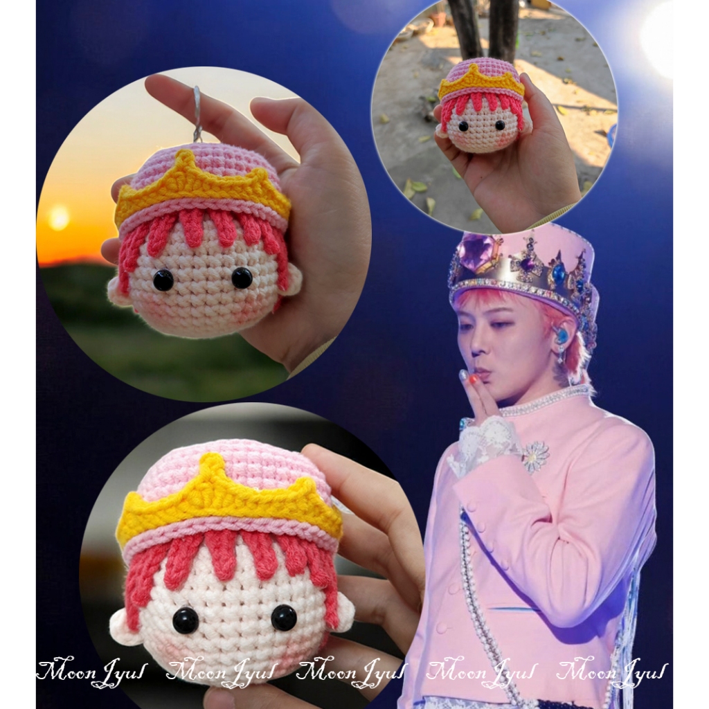 Móc khóa G-Dragon bằng len handmade | G-Dragon doll | G-dragon keychain ...