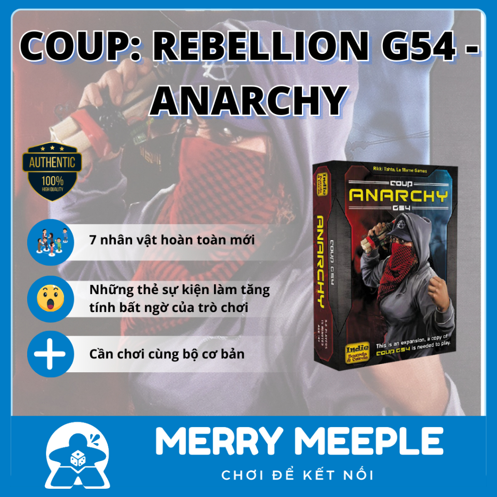 [US] - Coup: Rebellion G54 - Anarchy - Trò chơi board game chính hãng - Board game chiến thuật ...