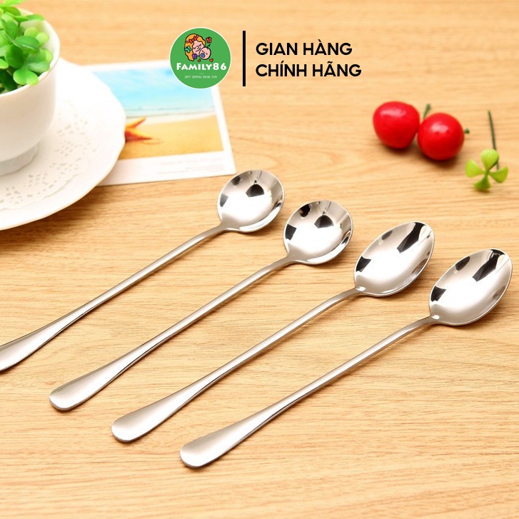 Thìa Inox Cán Dài, Muỗng Inox 304 Cao Cấp, Muỗng Cà Phê Inox Thìa Ăn ...