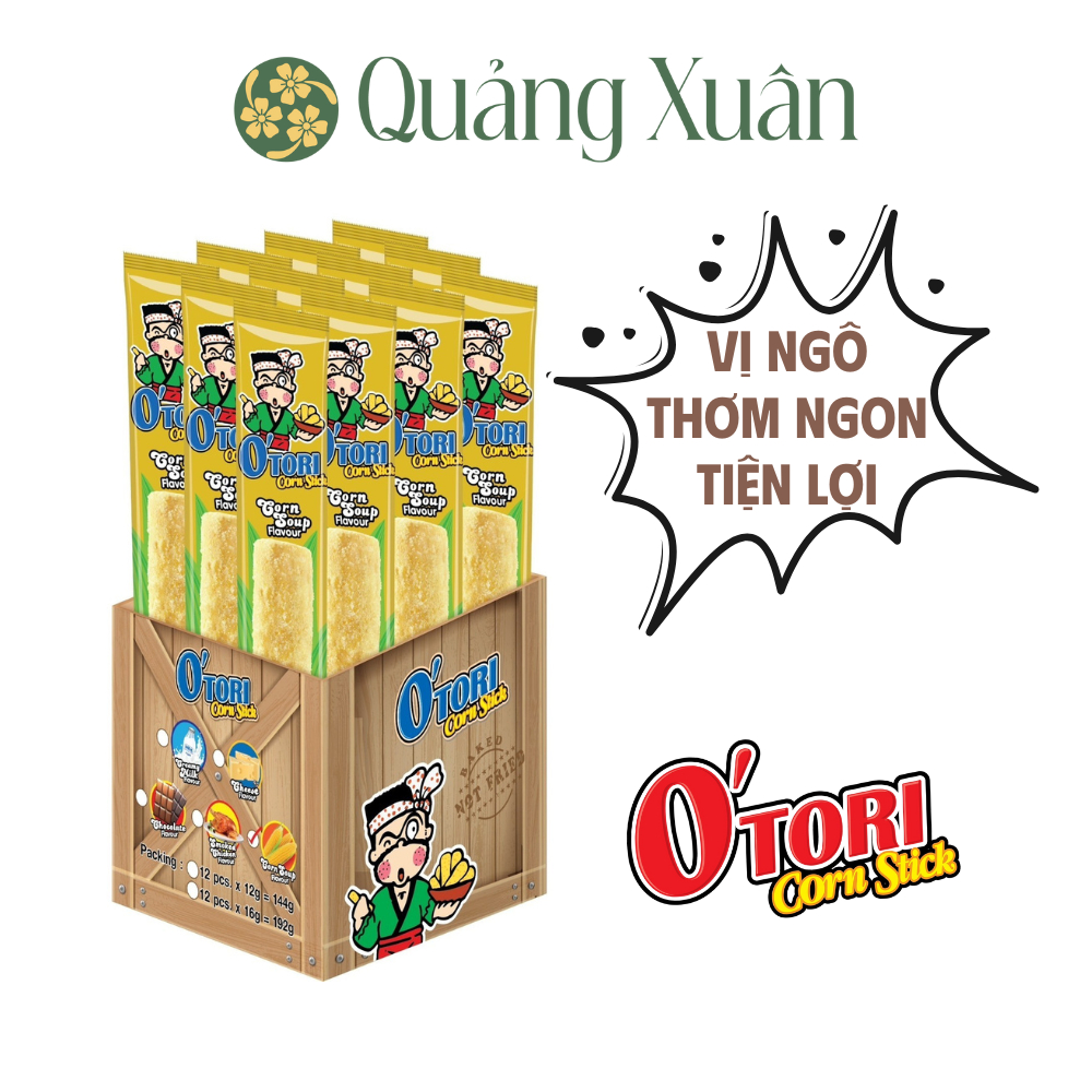 Bánh que Otori - mix 3 vị [Ngô; Sô cô la; Sữa] - 12g/cây - COMBO 8 CÂY | Shopee Việt Nam