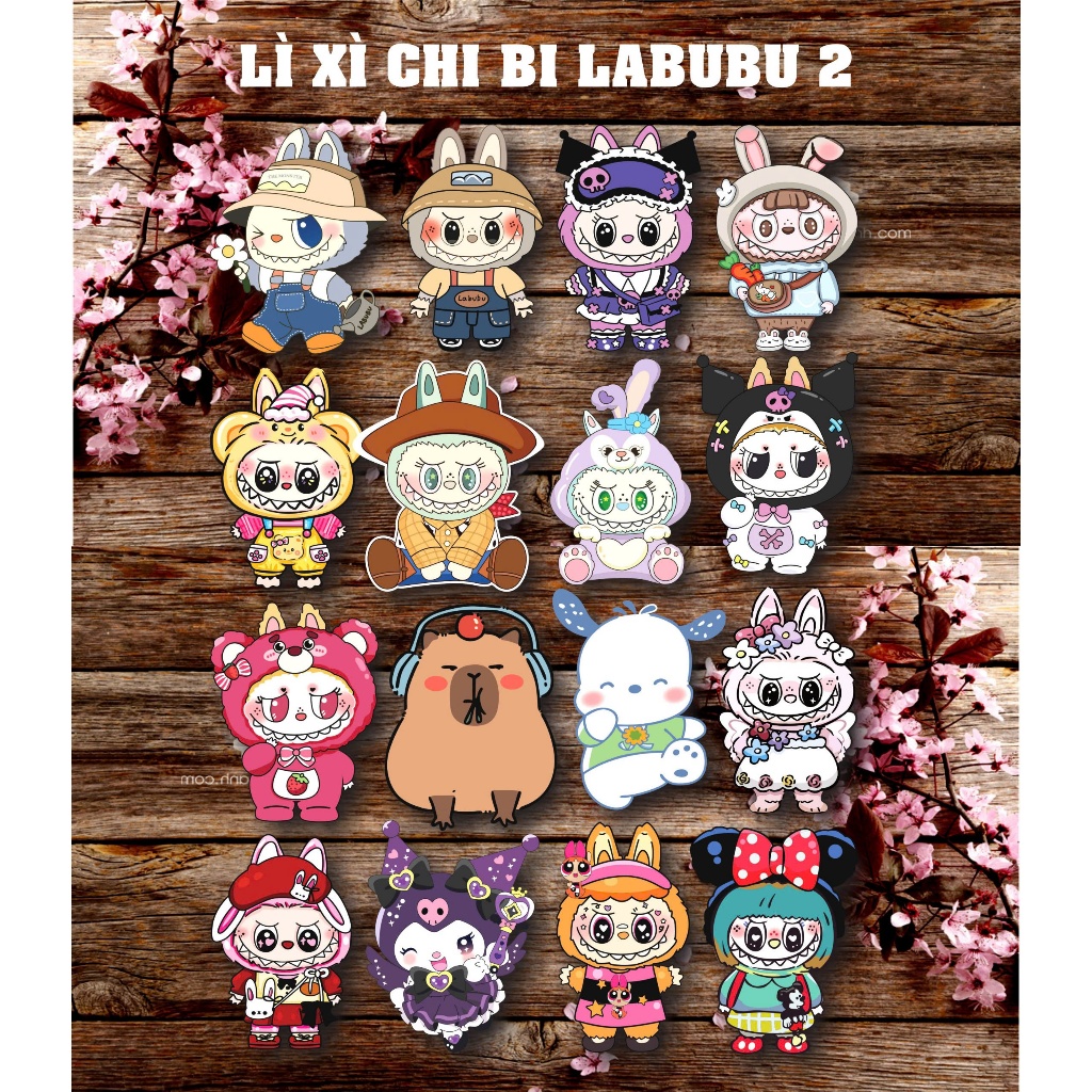 [ẢNH THẬT GIÁ XƯỞNG] Combo 100 Bao lì xì tết 2025 Chibi Labubu Phong ...