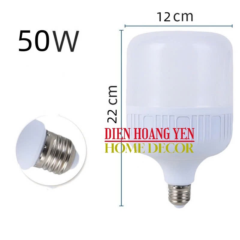 Bóng đèn LED BULB Trụ Linh Phi 50W siêu sáng tiết kiệm 80% điện ...