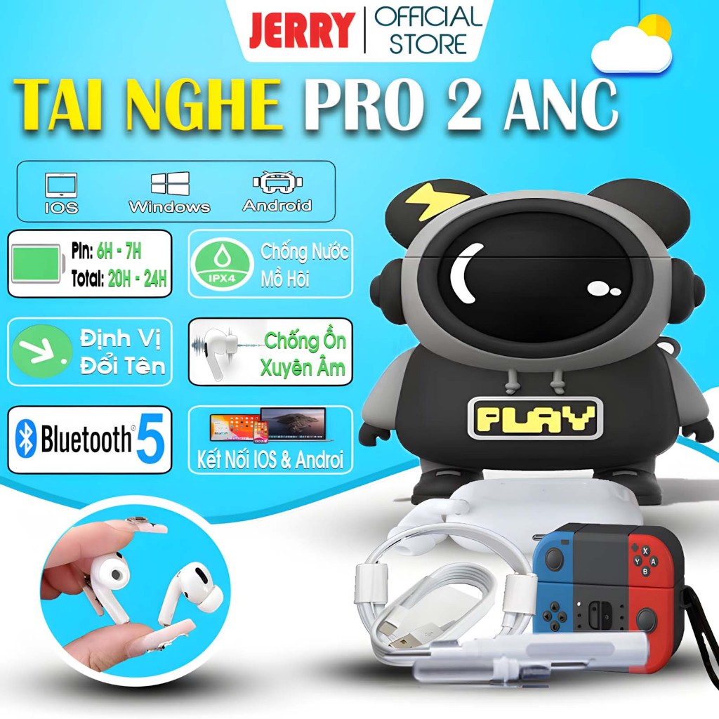 Tai nghe bluetooth 5.3 Gen 2 8H. pin trâu. tai phone không dây. xuyên ...