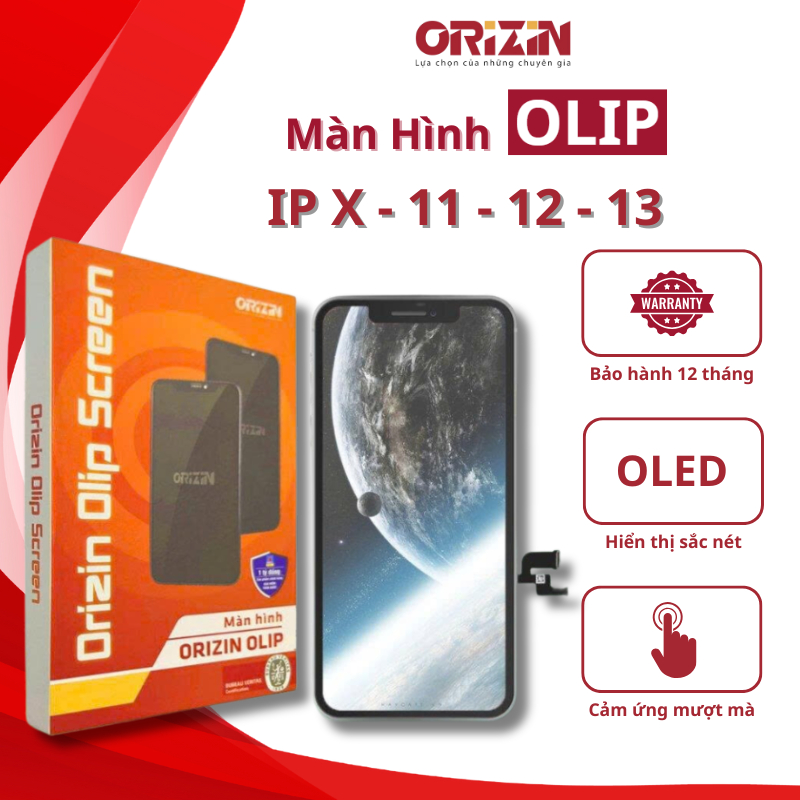 Màn Olip thay thế cho lPhone X-11-12-13-14 Mini Plus Pro Max, Màu sắc rực rỡ Sắc nét - BH 12 ...