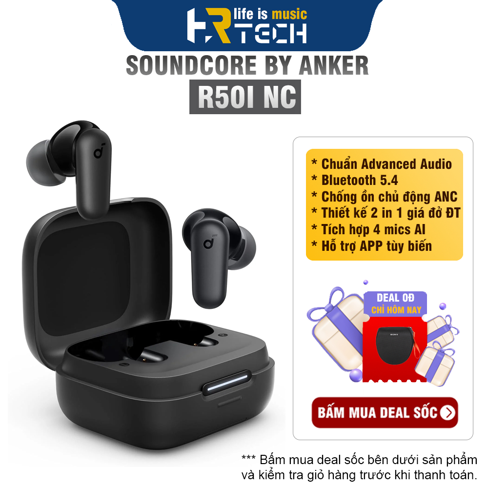 Tai Nghe Bluetooth Anker Soundcore R50i NC Bass Up 4 Mics Chống Ồn Chủ ...
