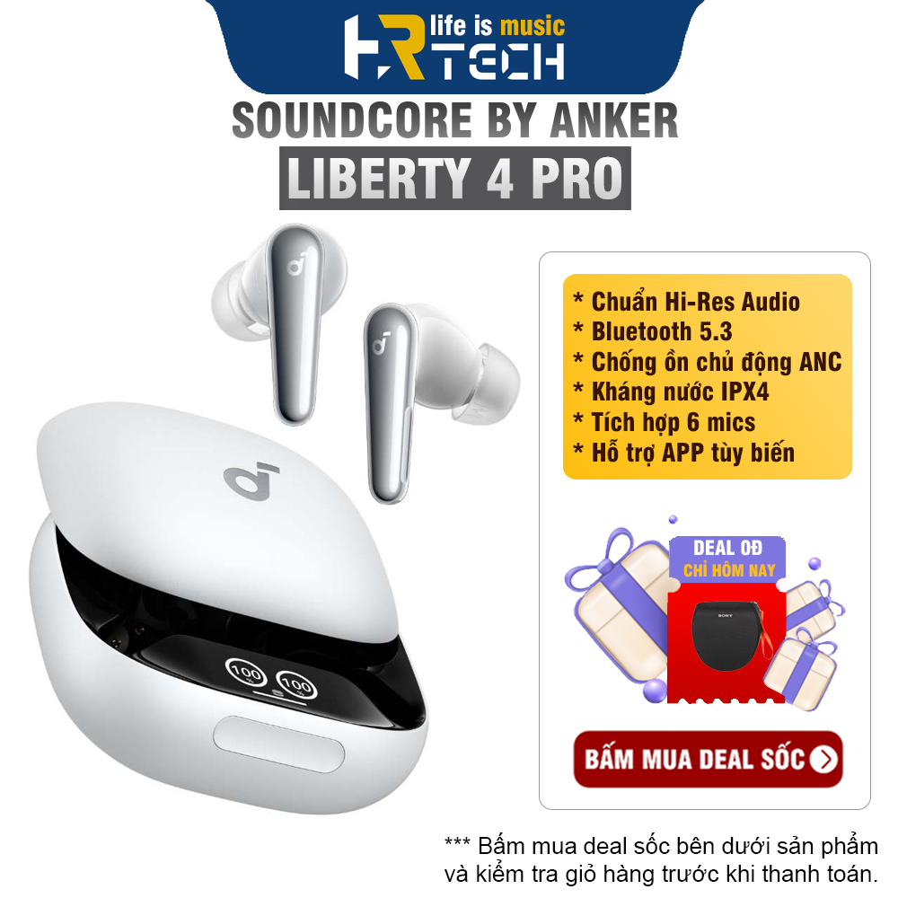 Tai Nghe Bluetooth Anker Soundcore Liberty 4 Pro A3954 Hires Audio ...