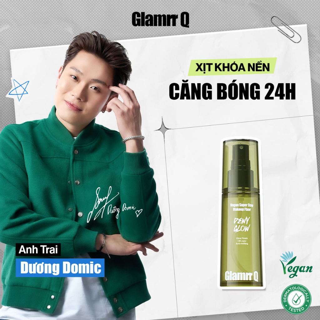 Xịt Khóa Nền Cố Định Glamrr Q Vegan Super Stay Makeup Fixer 50ml ...