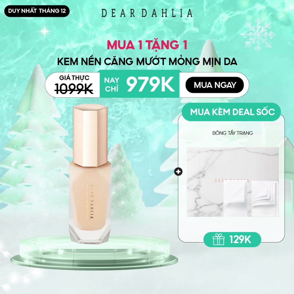 [Sale]Kem Nền Thuần Chay Dear Dahlia Mỏng Nhẹ Skin Paradise Sheer Silk Foundation 30ml | Shopee ...