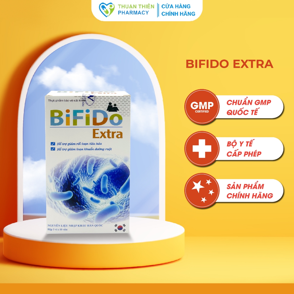 Viên Uống BIFIDO EXTRA Giảm Rối Loạn Tiêu Hoá, Bổ Sung Lợi Khuẩn Cho Hệ Tiêu Hoá HEALTH ...