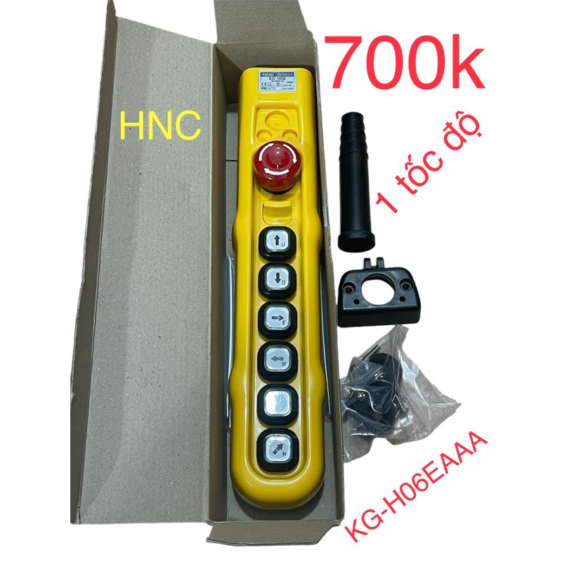 Tay bấm điều khiển cầu trục KG-H06EAAA, KG-H06ECCC (1 cấp tốc độ) và (2 ...