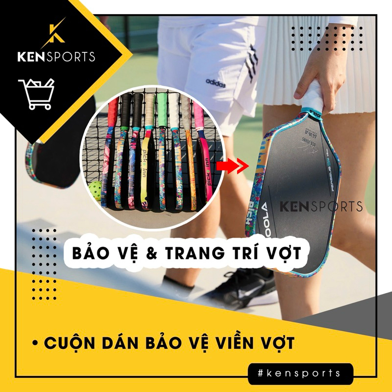 ️ Miếng dán BẢO VỆ viền vợt Pickleball - PICKO INN | Shopee Việt Nam