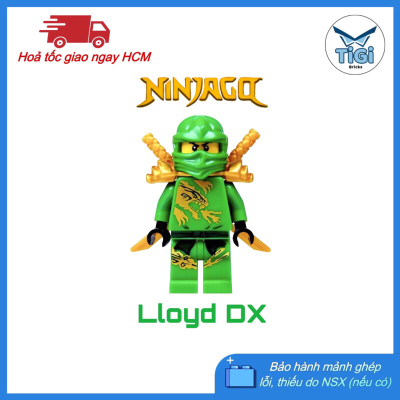 Đồ chơi Lắp Ráp Ninjago Minifigures Nhân vật Lloyd DX Season 1 kèm vũ ...