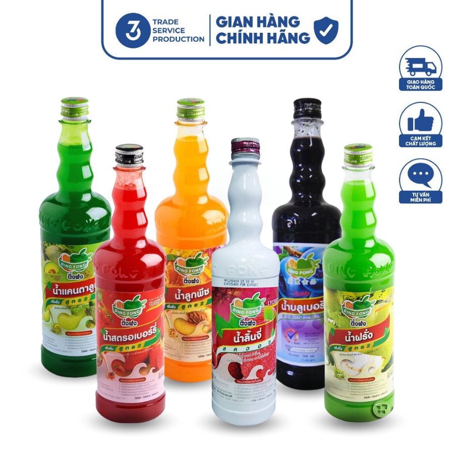 Siro/ Syrup Ding Fong đủ vị - 760ml | Shopee Việt Nam