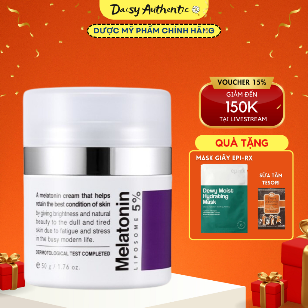 Kem Dưỡng giảm Nám MaxClinic Melatonin Liposome 5% 50g | Shopee Việt Nam